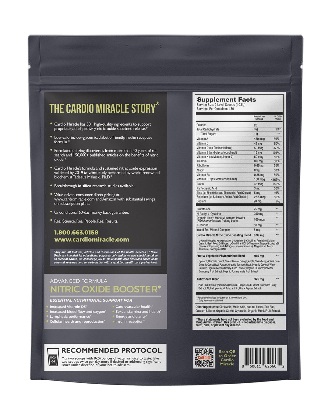 180-Serving Cardio Miracle Pouch – CardioMiracle