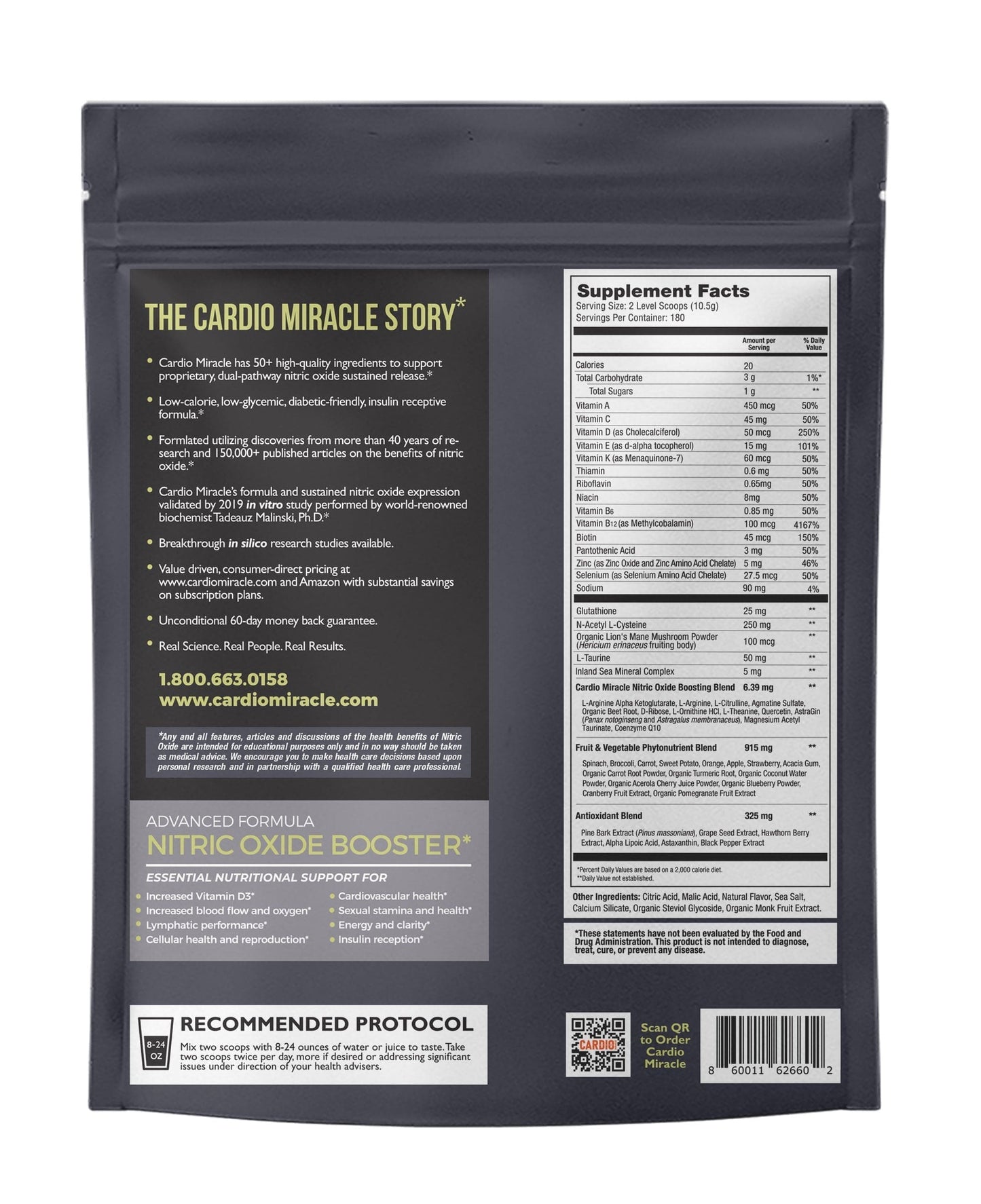 180-Serving Cardio Miracle Pouch – CardioMiracle